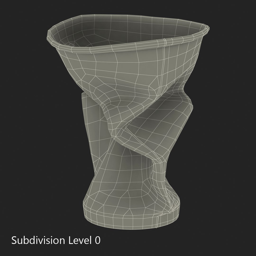 3d model crumpled drink cup coca cola
