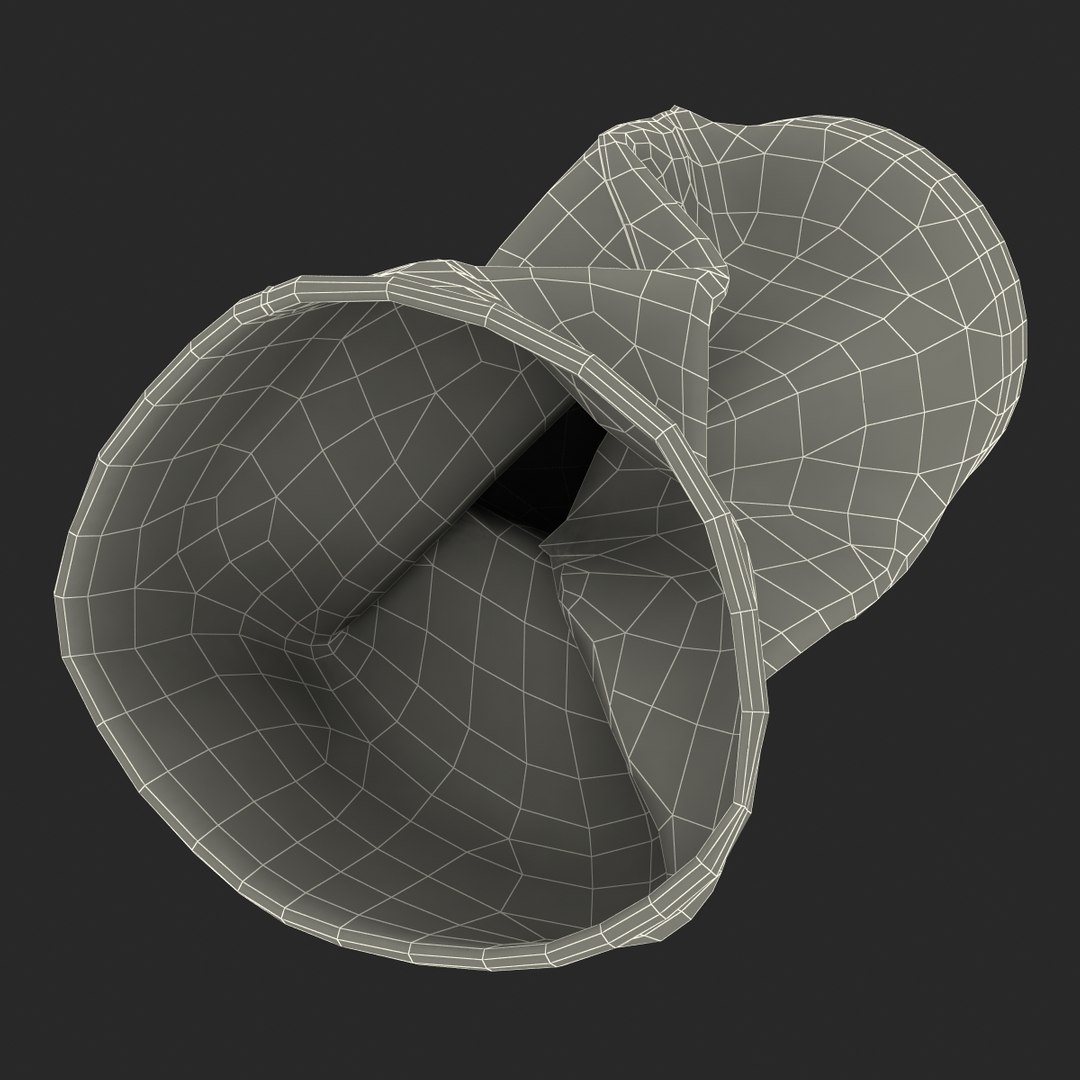 3d model crumpled drink cup coca cola