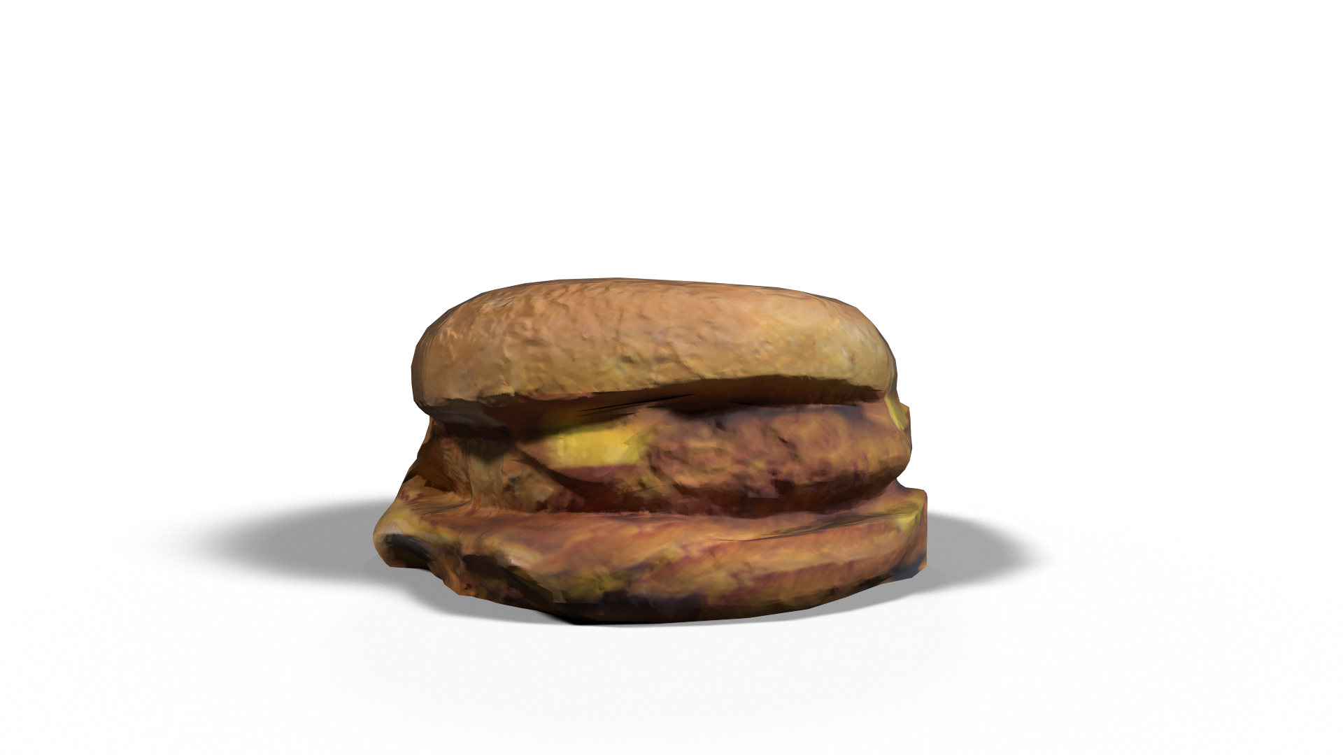 Chicken Burger Bagel With Cheese Model - TurboSquid 2198469