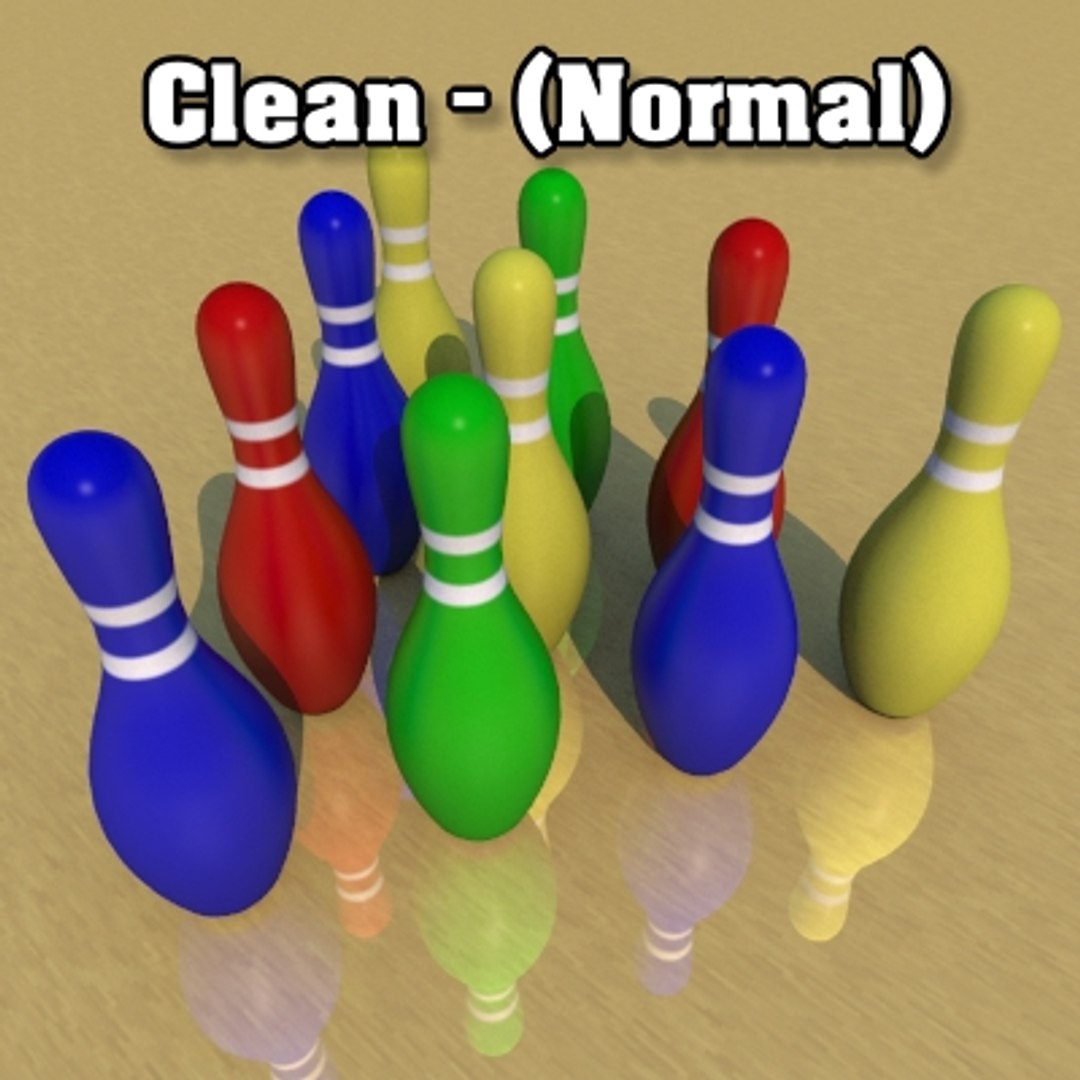 3d Bowling Pins Model