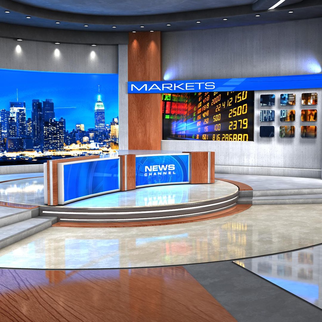 News studios collections 3D model - TurboSquid 1393009