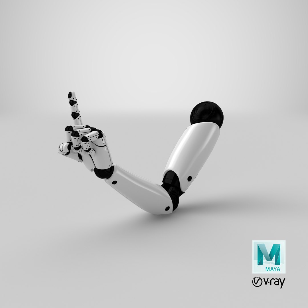 3D Pointing Cyborg Hand - TurboSquid 2095362