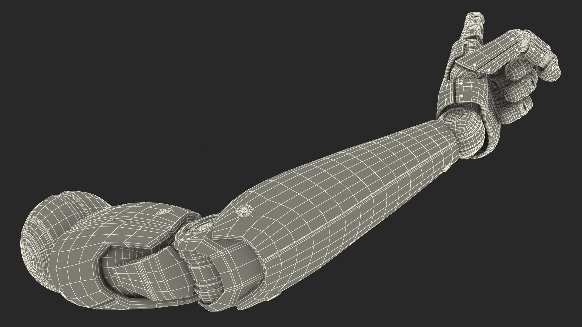 3D Pointing Cyborg Hand - TurboSquid 2095362