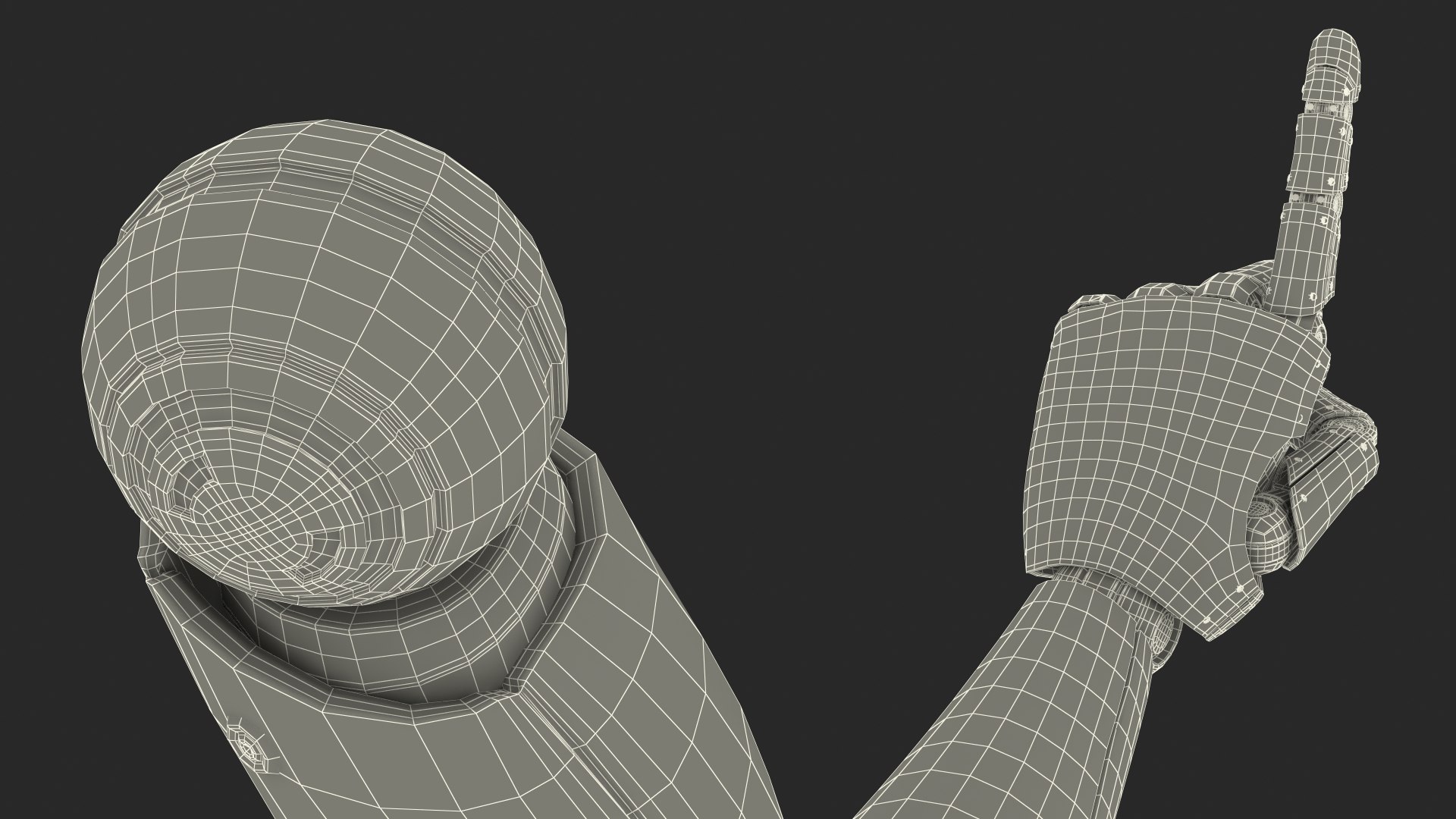 3D Pointing Cyborg Hand - TurboSquid 2095362