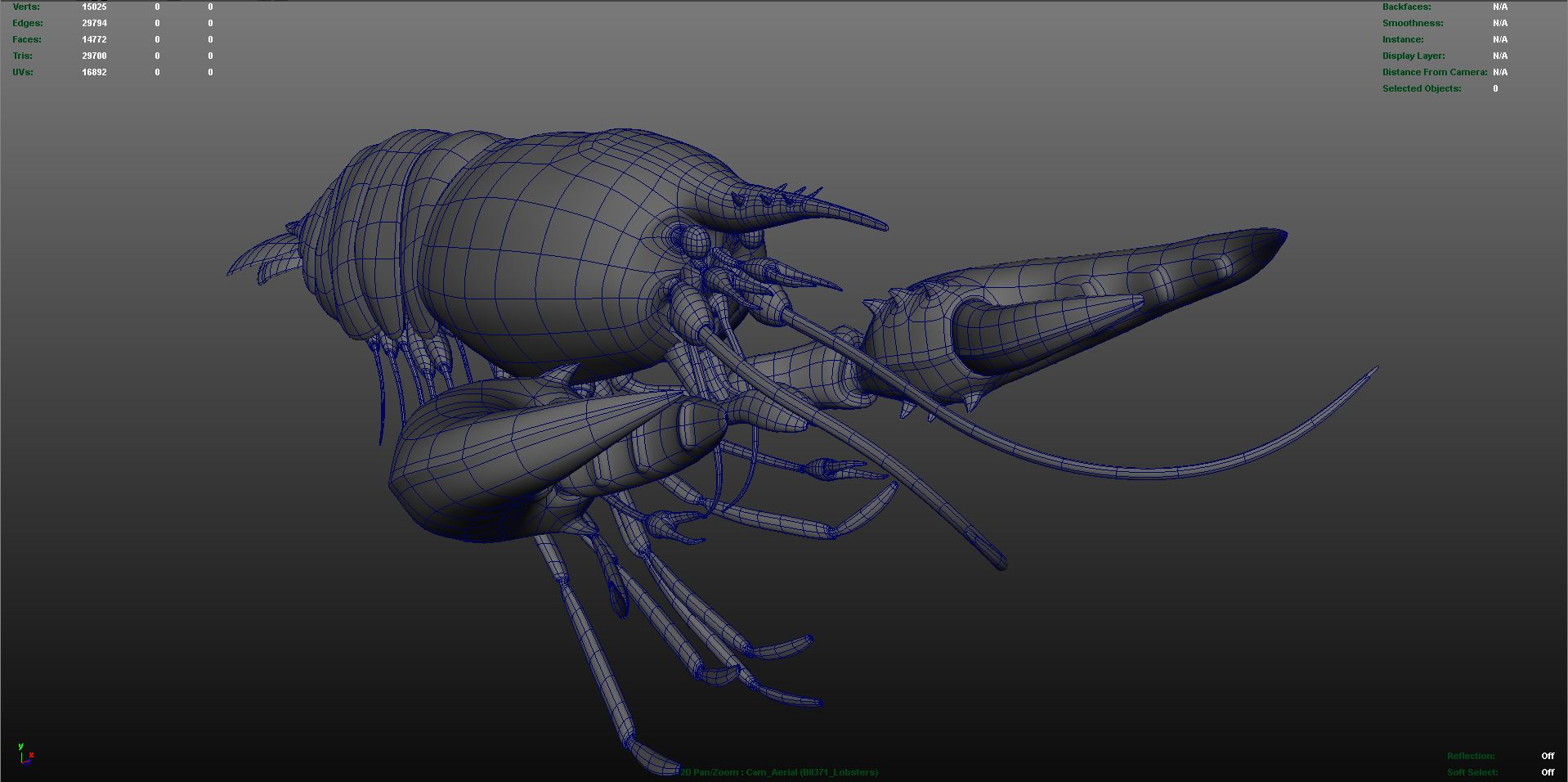 3d lobster