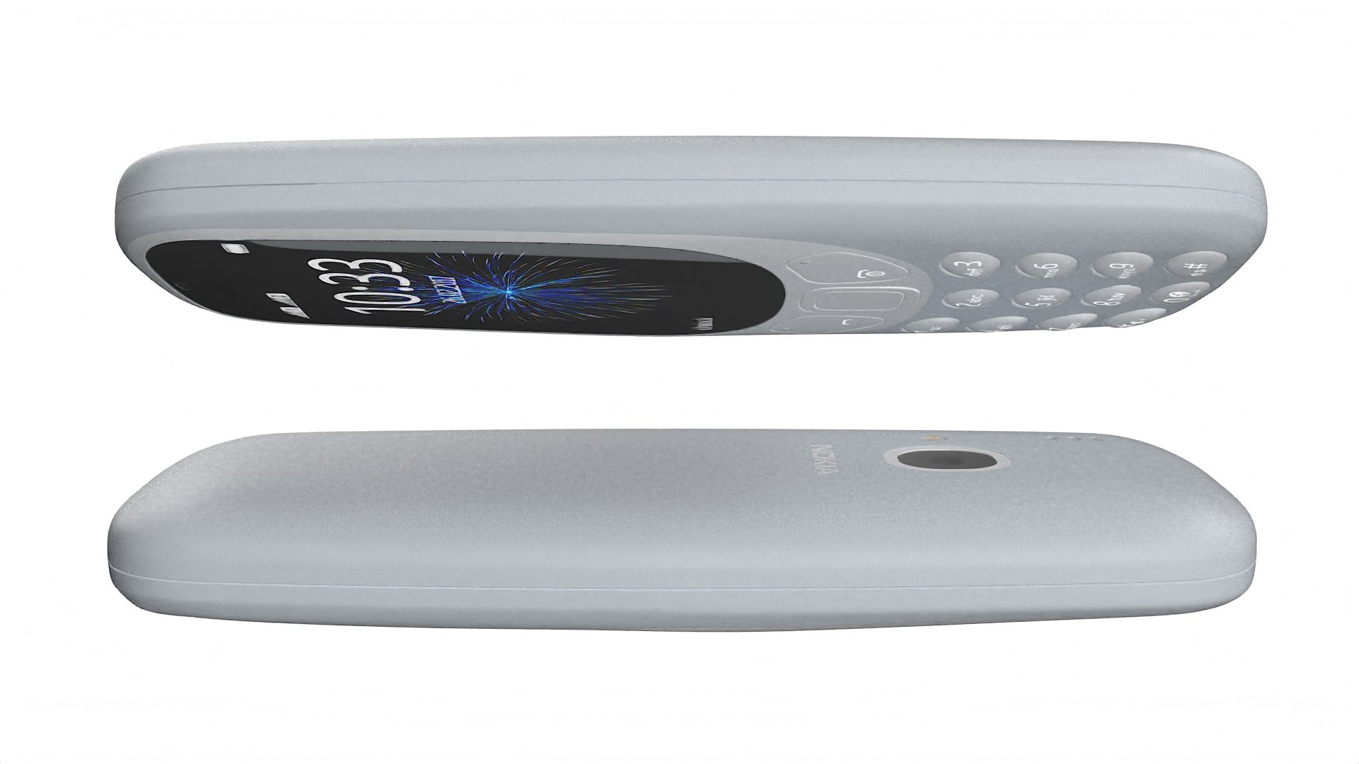 Grey Nokia 3310 New Lights On 3D Model - TurboSquid 2264776