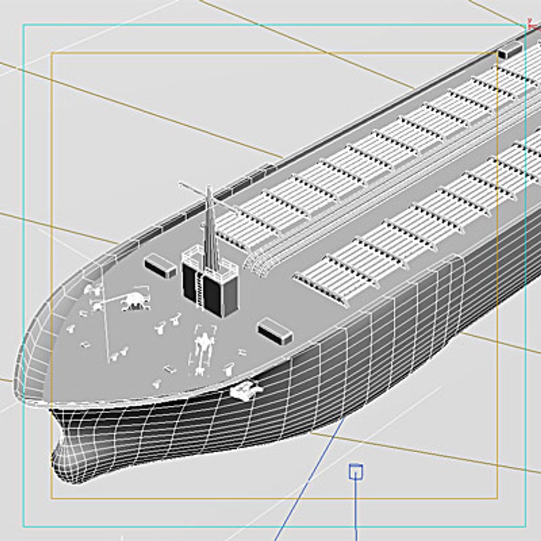 3d Spar Oil Platform Tanker Ship Model