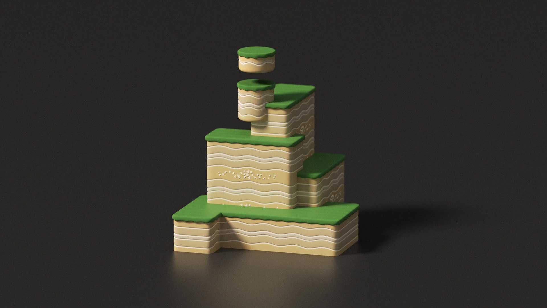 3D Mario Platforms And Hills 43 Objects - TurboSquid 2192237