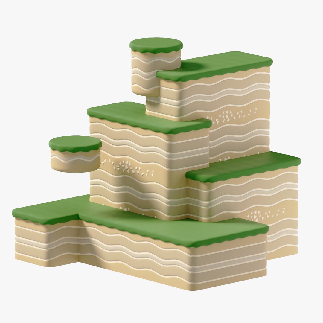 3D Mario Platforms And Hills 43 Objects - TurboSquid 2192237