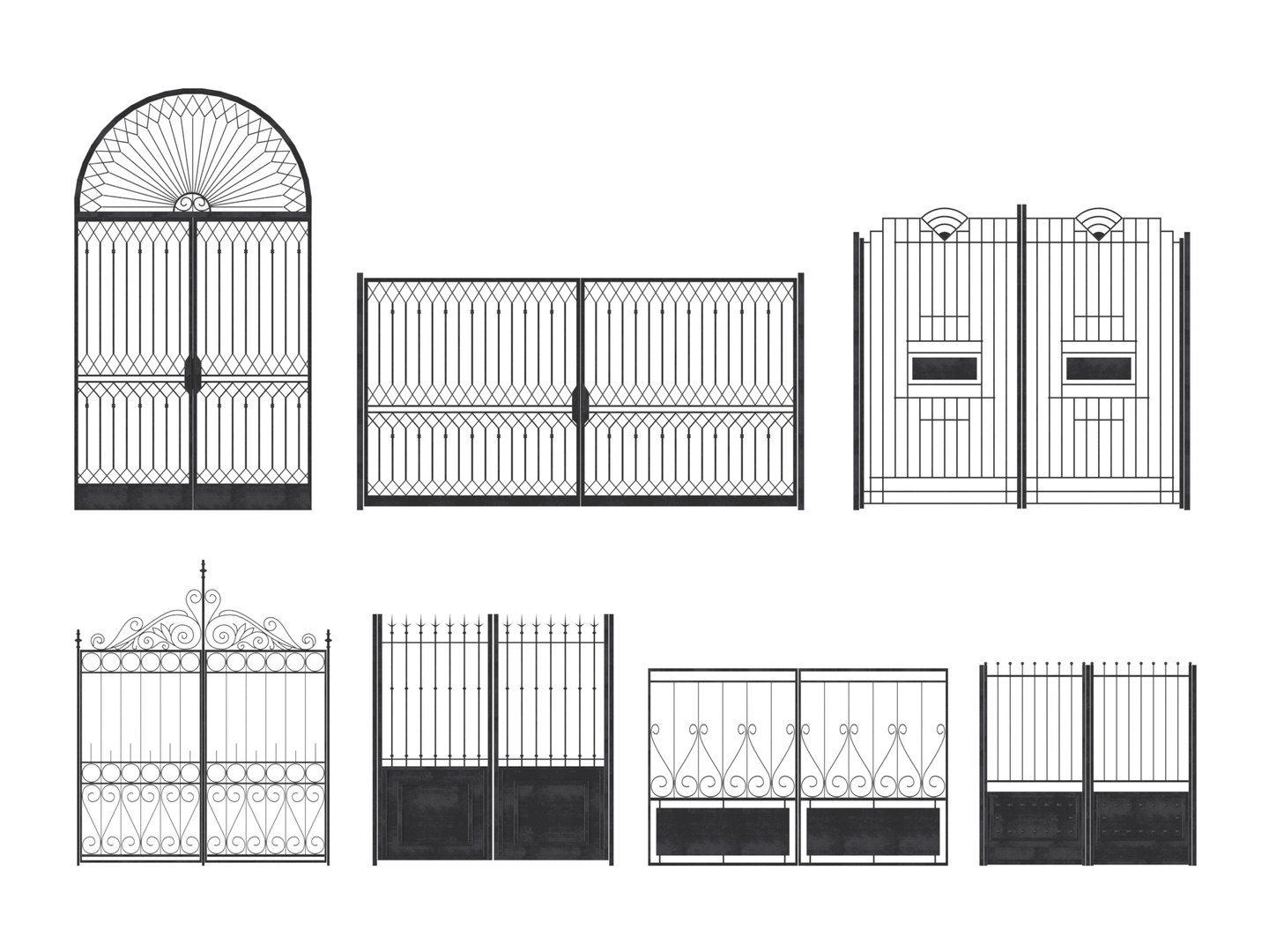 3D Iron Gate Model - TurboSquid 1862546
