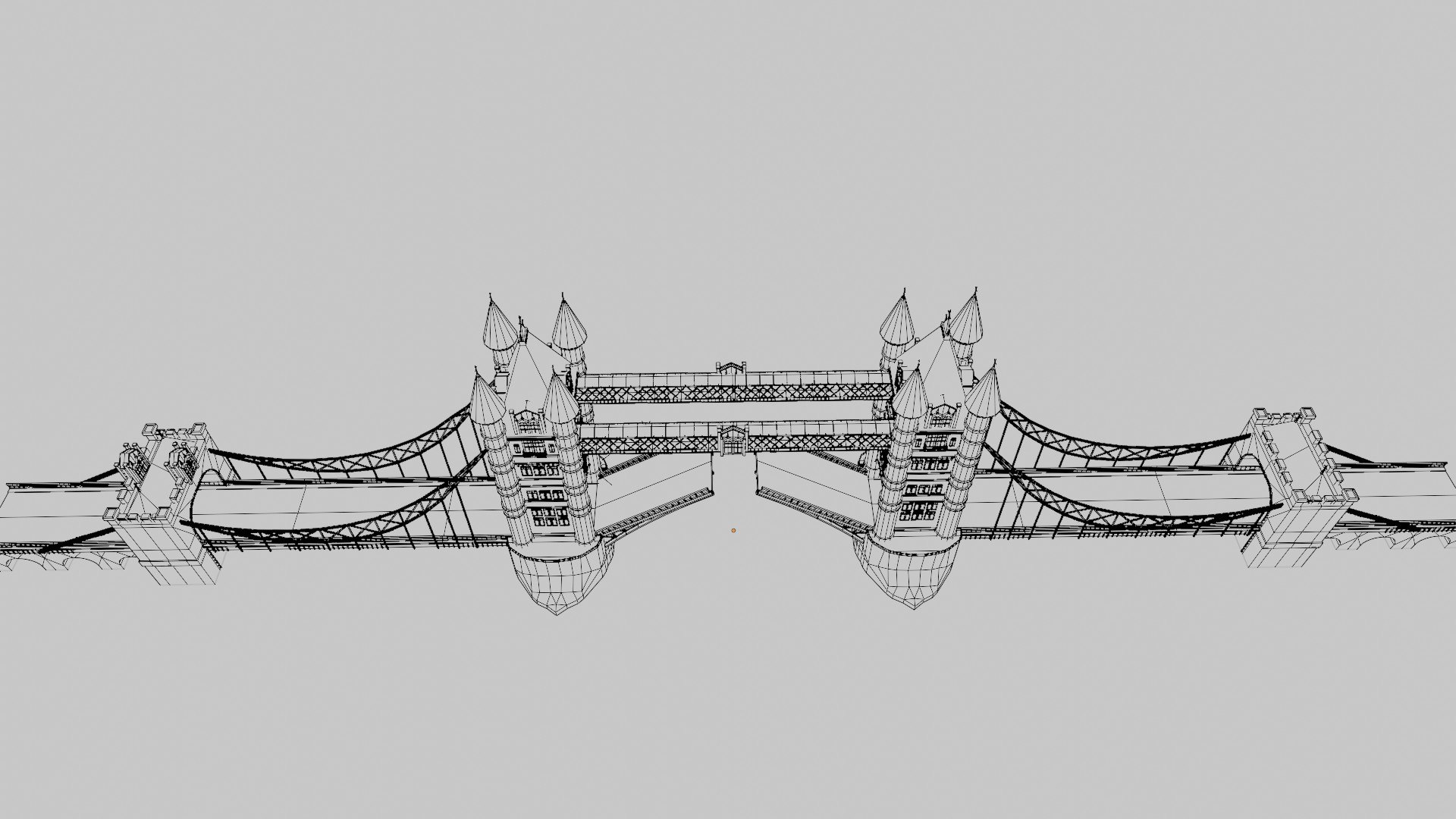 3D Low Poly London Tower Bridge Landmark Model - TurboSquid 2215737
