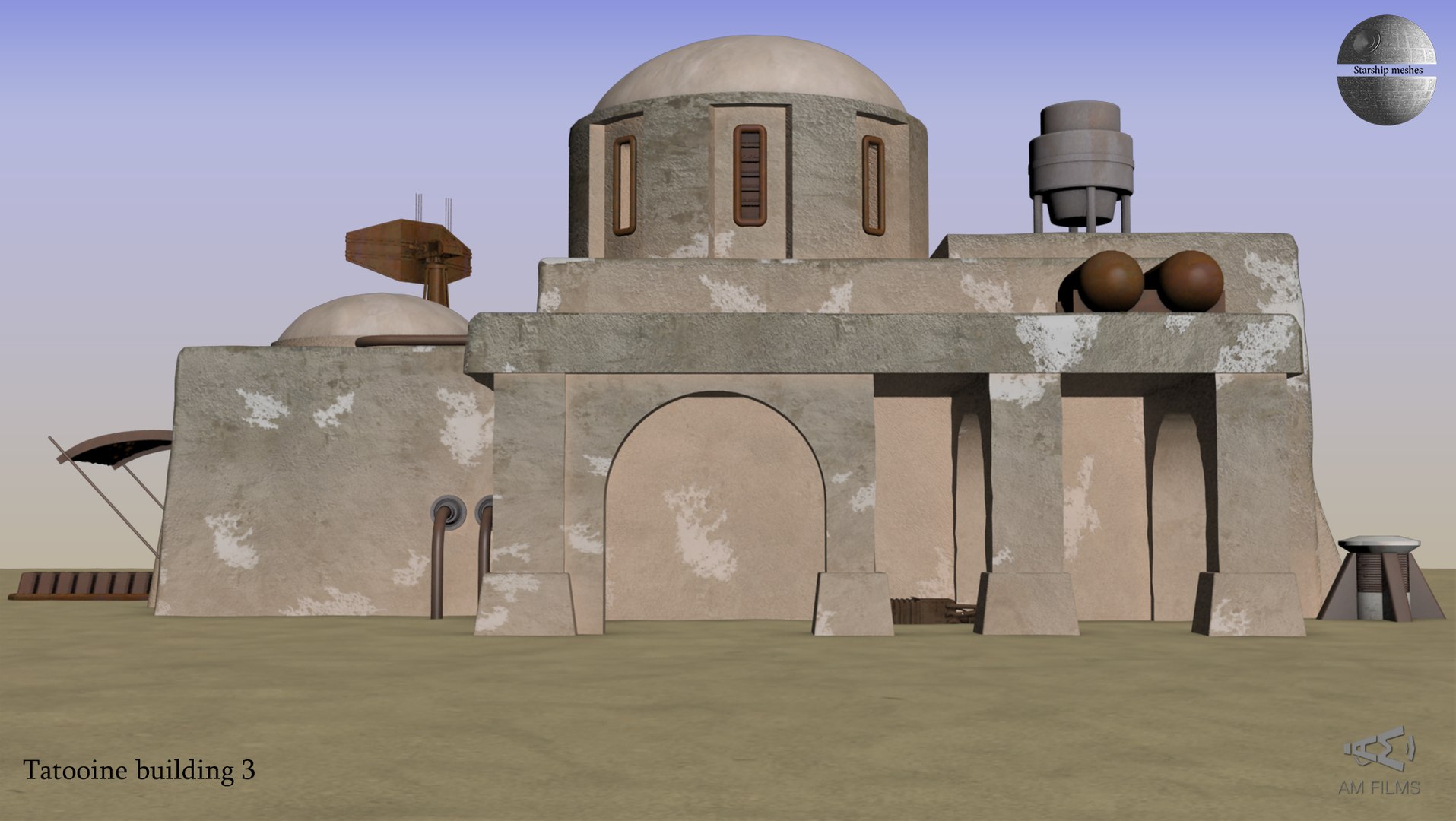 Tatooine Building 3D Model - TurboSquid 1215128