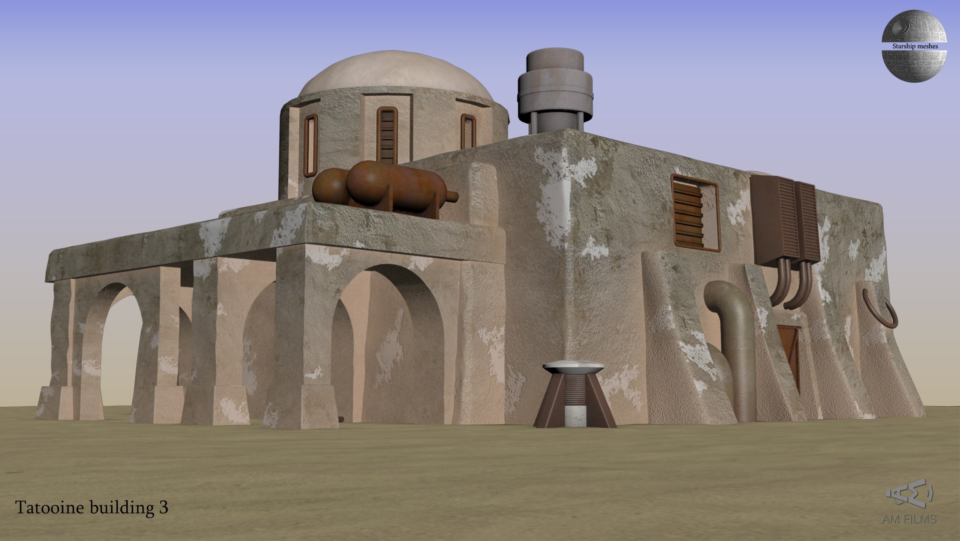Tatooine Building 3D Model - TurboSquid 1215128
