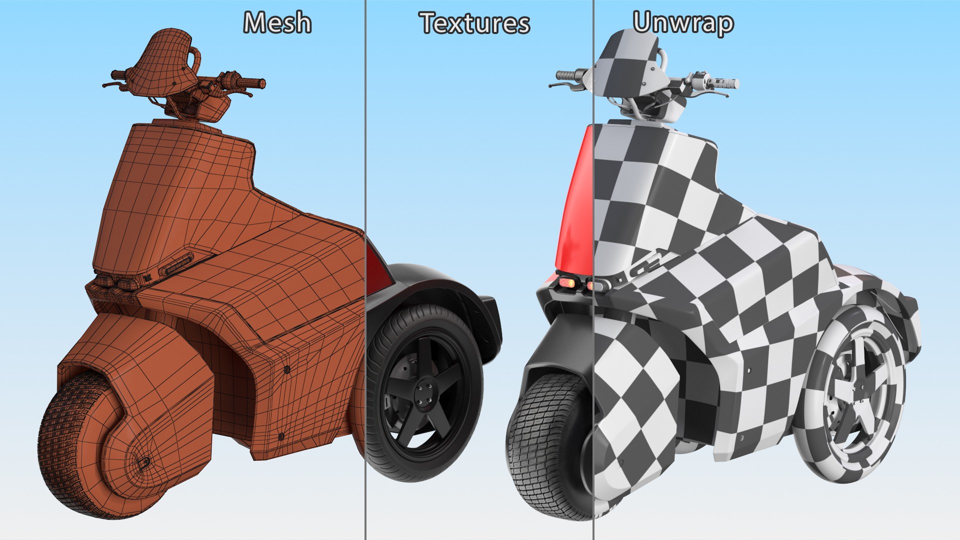 Electric Bike Red Light 3D - TurboSquid 1954847