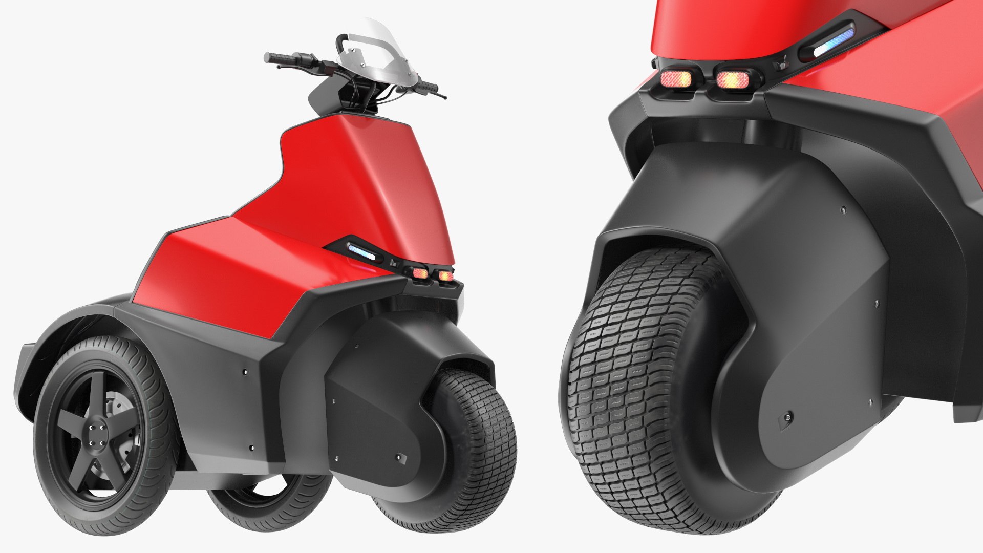Electric Bike Red Light 3D - TurboSquid 1954847