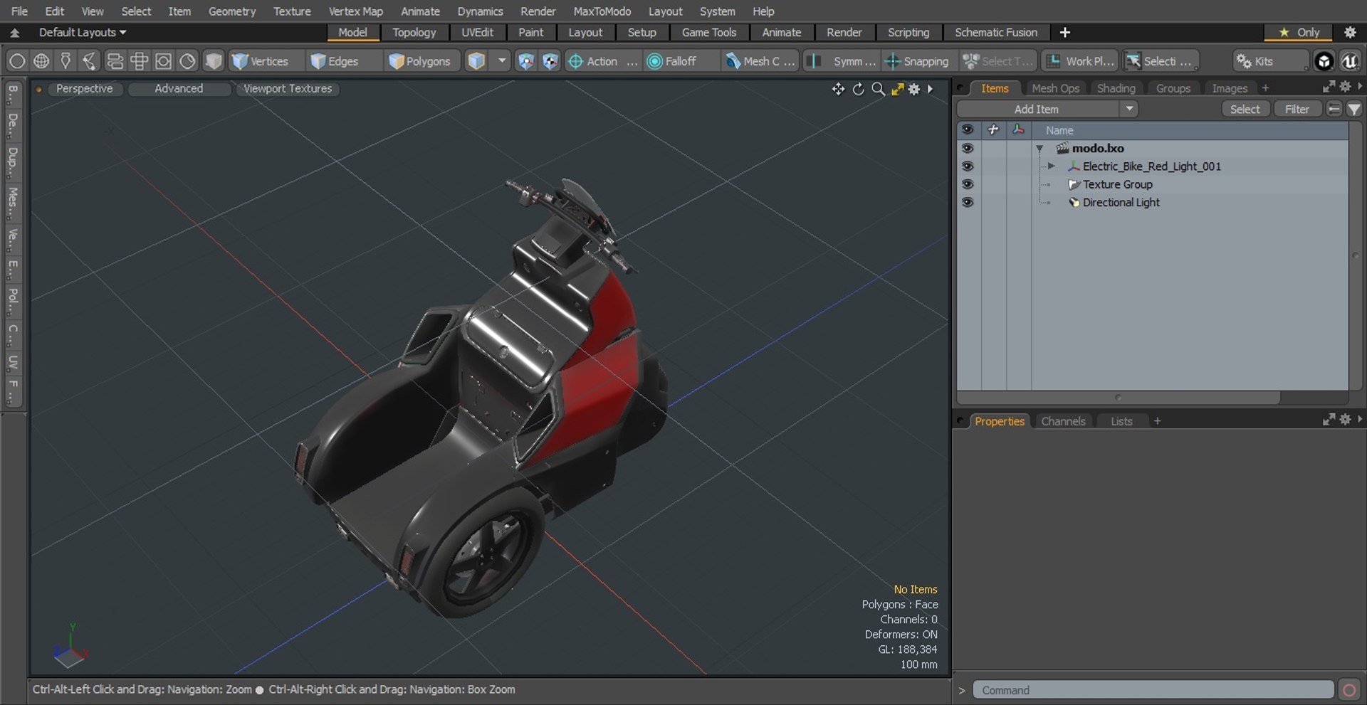 Electric Bike Red Light 3D - TurboSquid 1954847