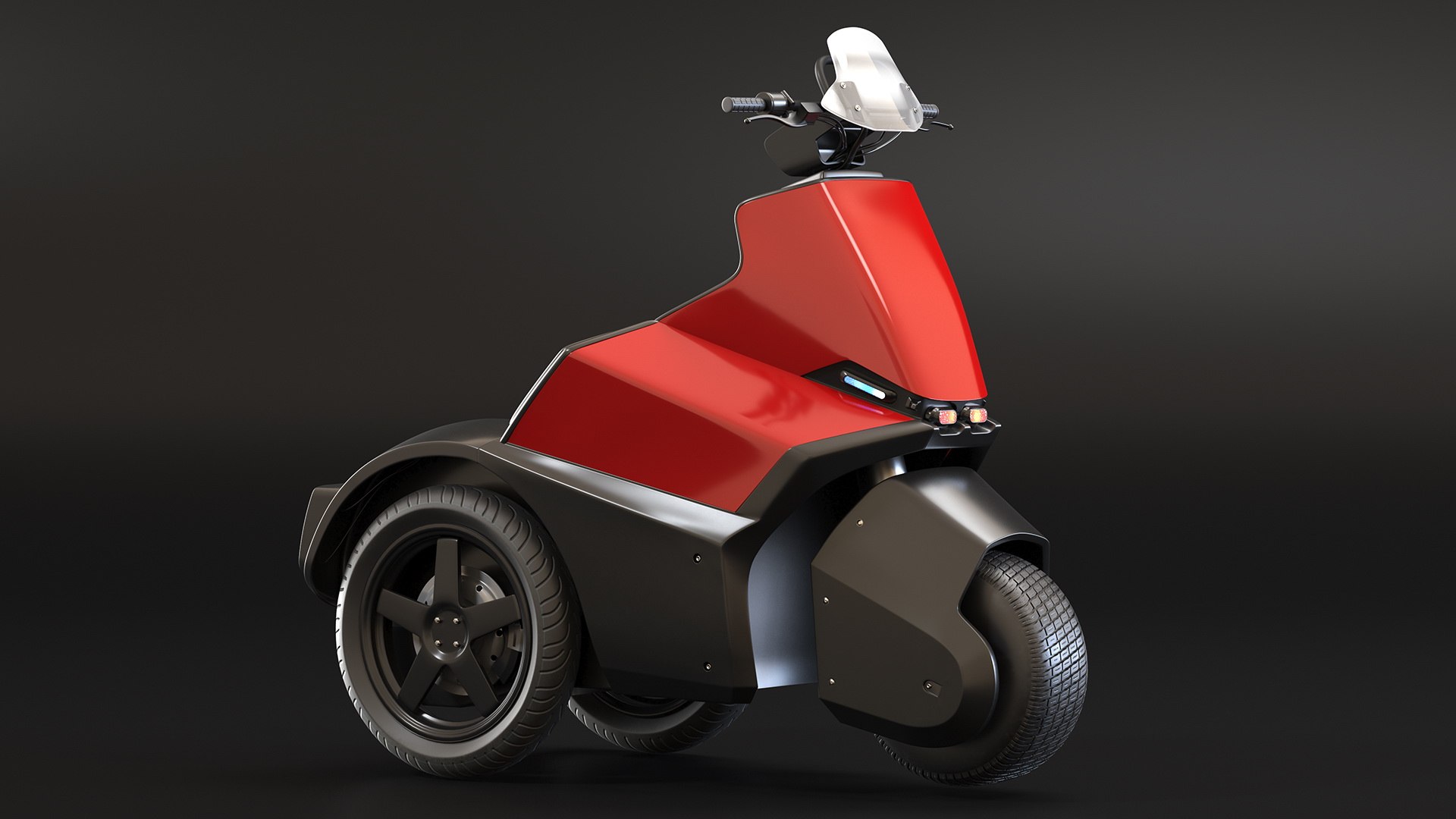 Electric Bike Red Light 3D - TurboSquid 1954847