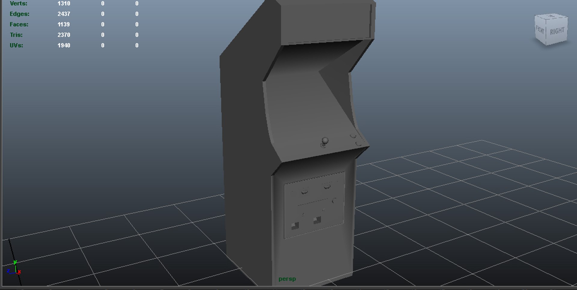 Pac-man Arcade Machine 3d Obj