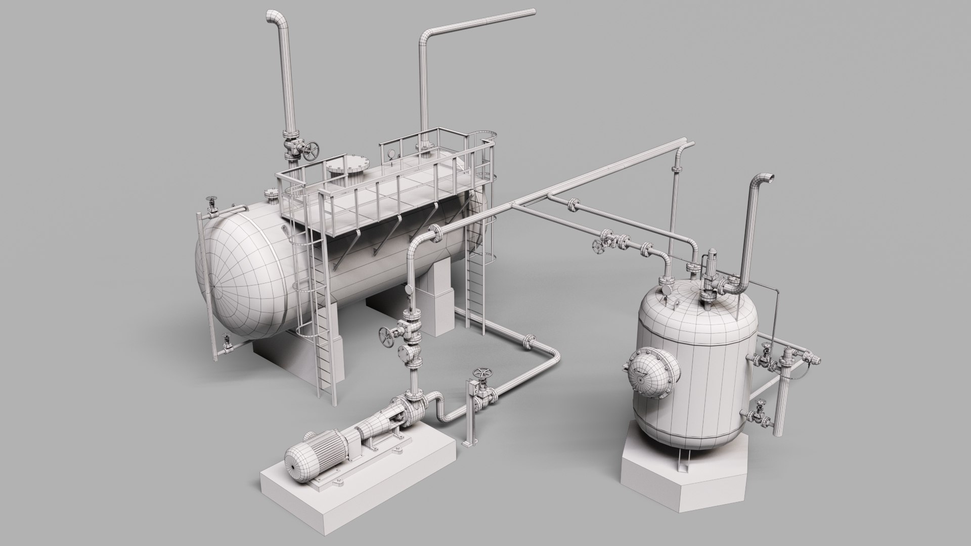 3D Model Industrial Filtration System - TurboSquid 2112048