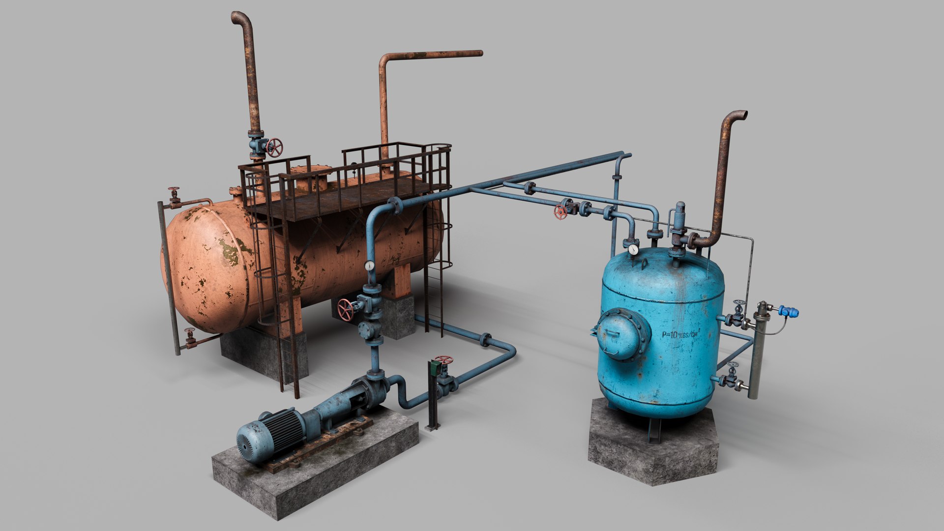 3D Model Industrial Filtration System - TurboSquid 2112048