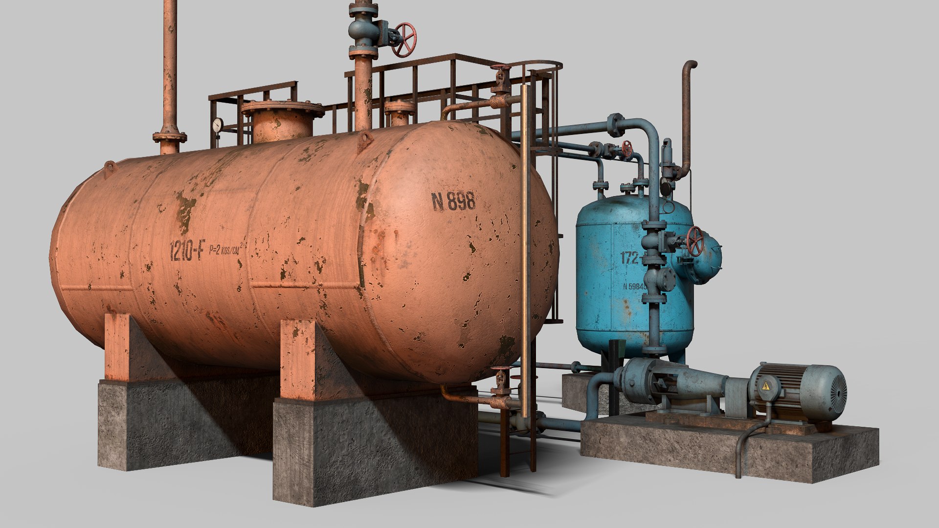 3D Model Industrial Filtration System - TurboSquid 2112048