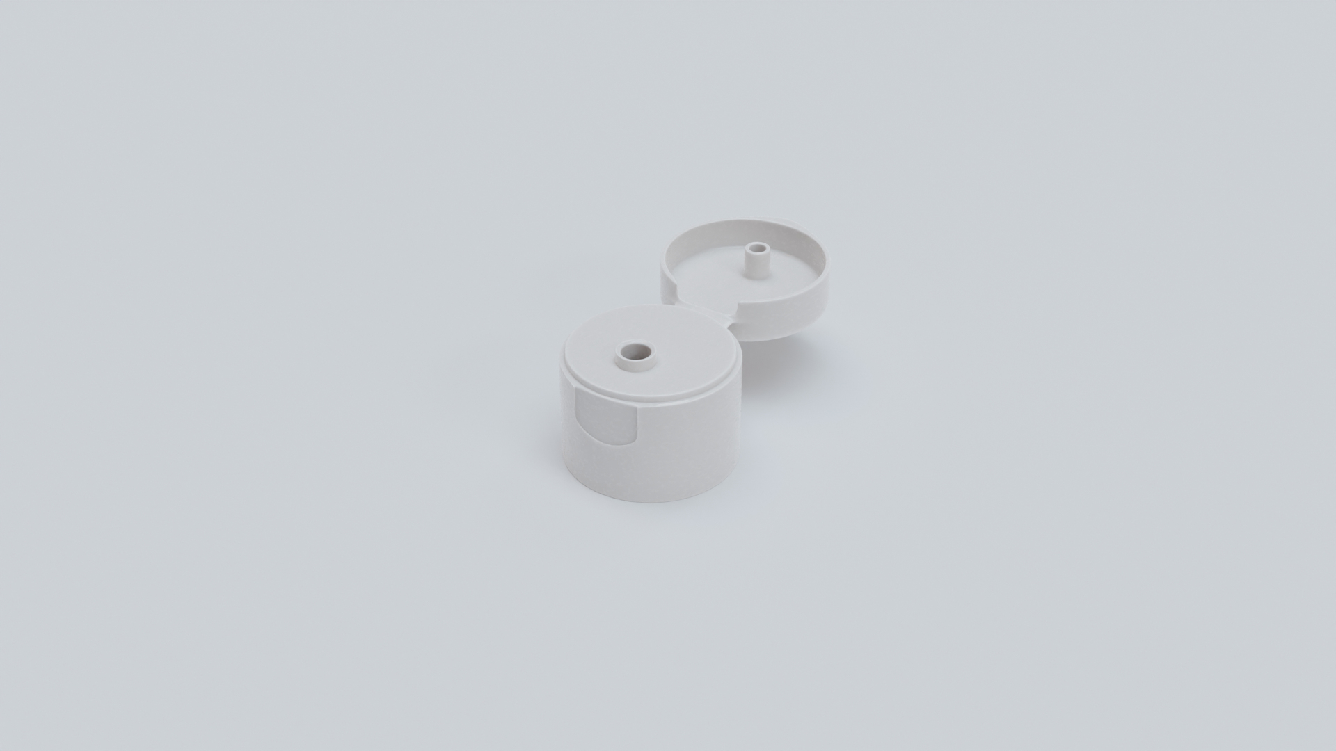 White Plastic Flip Cap 3D model - TurboSquid 2128152