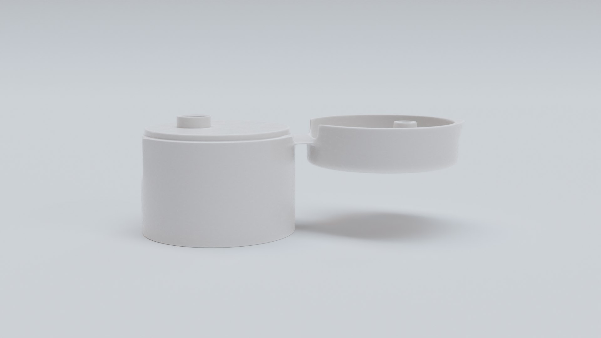 White Plastic Flip Cap 3D model - TurboSquid 2128152