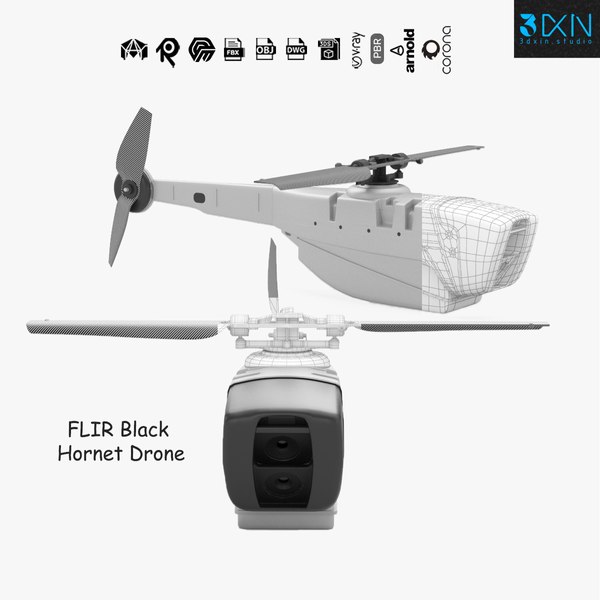 modelo 3d Dron FLIR Black Hornet - TurboSquid 2233595