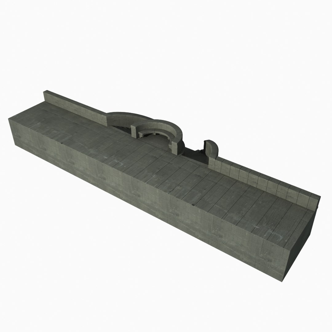 3d Harbor Wall Model