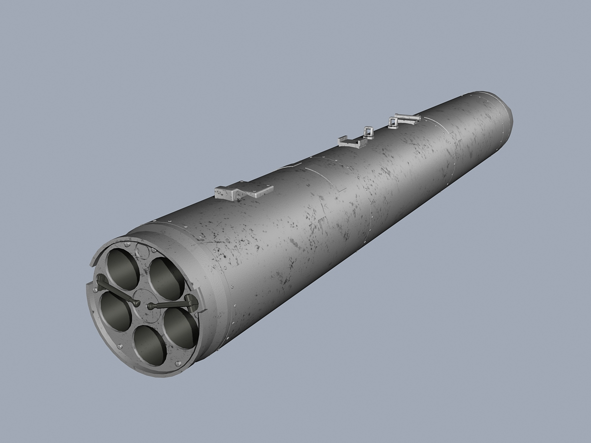 3D rockets pods russian model - TurboSquid 1266298