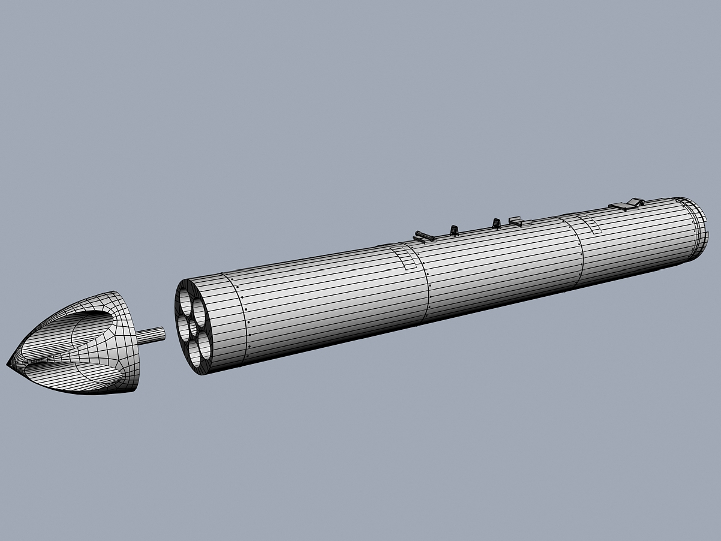 3D rockets pods russian model - TurboSquid 1266298