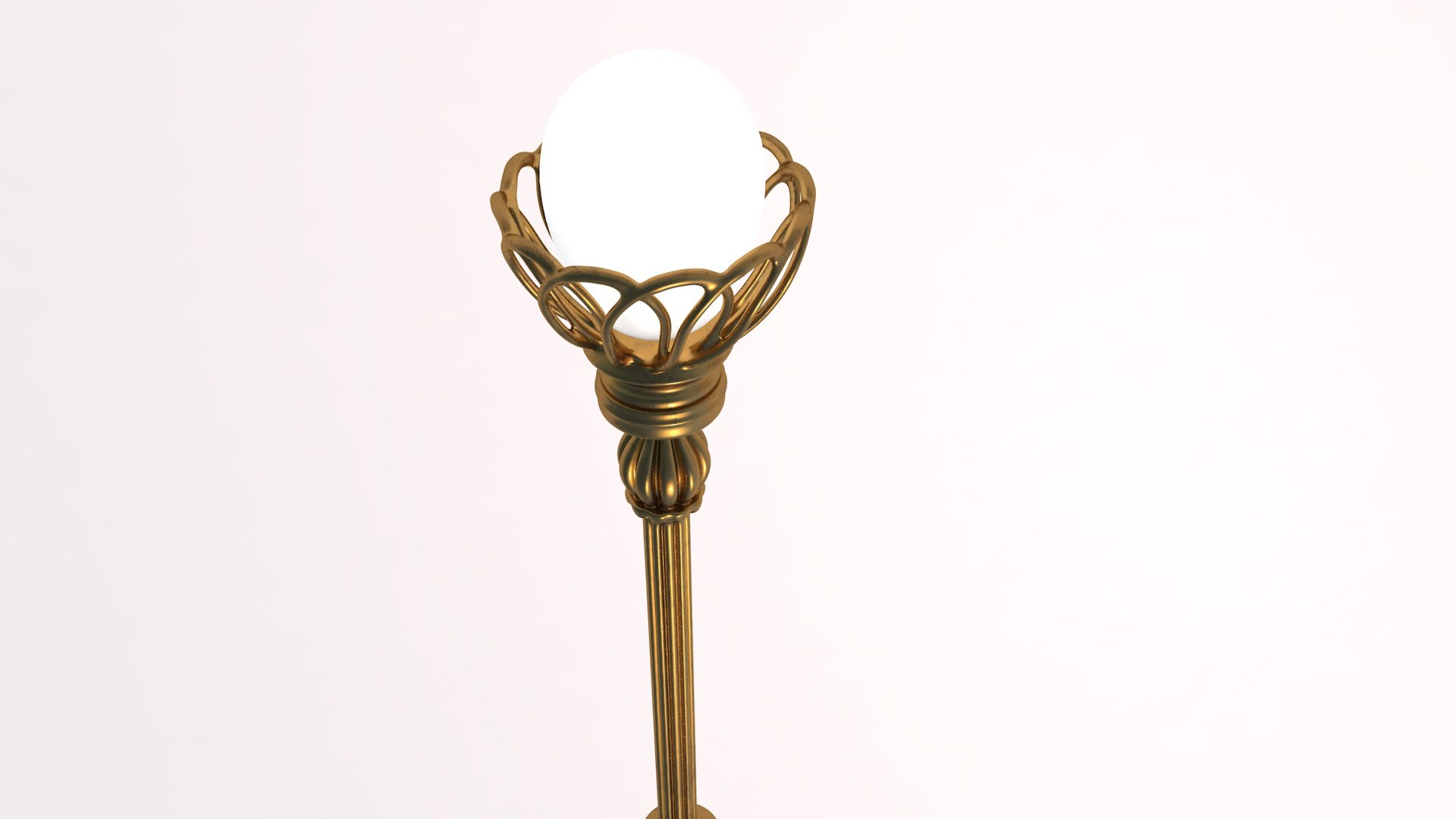 3D Central Park Lamp Post gold - TurboSquid 1764754