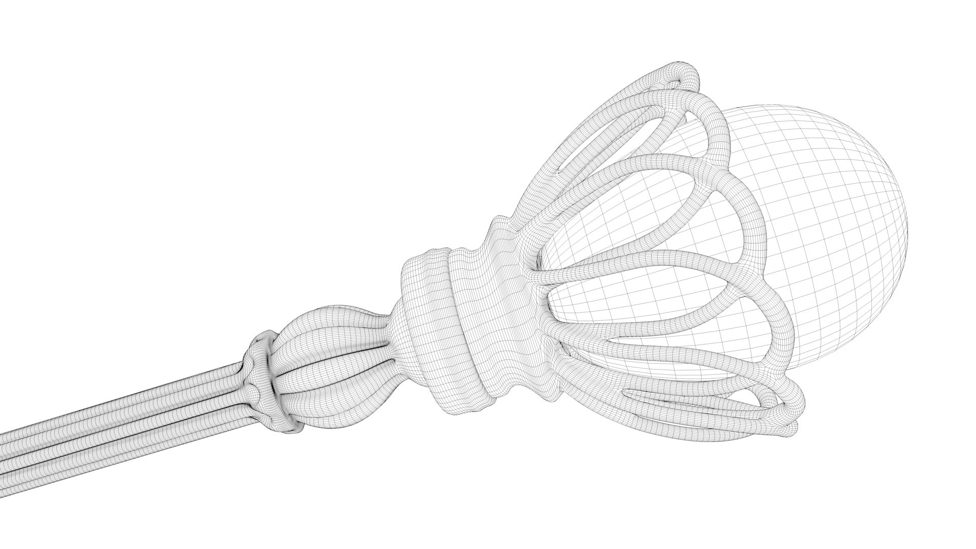 3D Central Park Lamp Post gold - TurboSquid 1764754