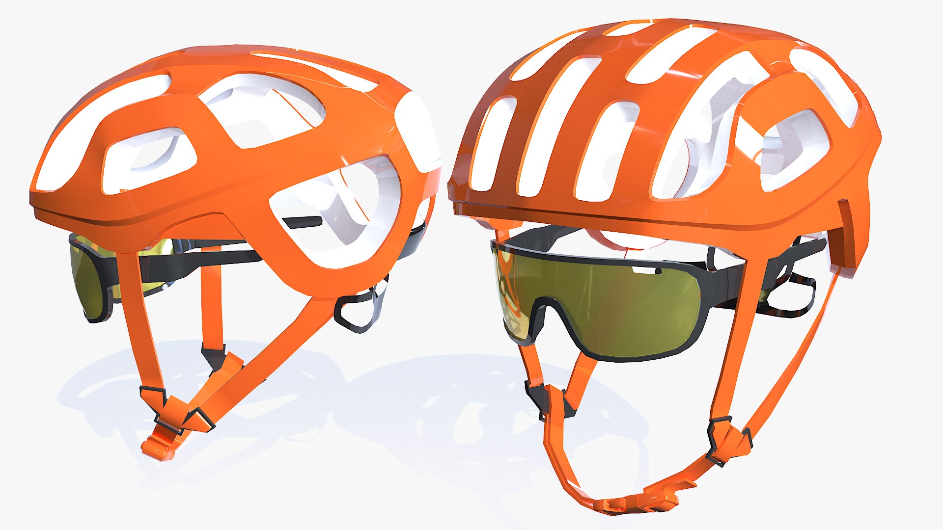 3D Cyclist Helmet Glasses Shoes POC Model - TurboSquid 2067691