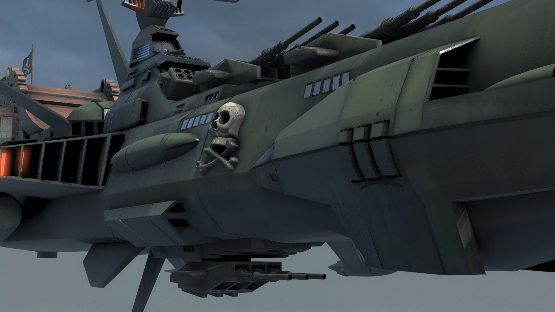 Arcadia 1984 Spaceship Of Captain Harlock 3D Model - TurboSquid 2153911