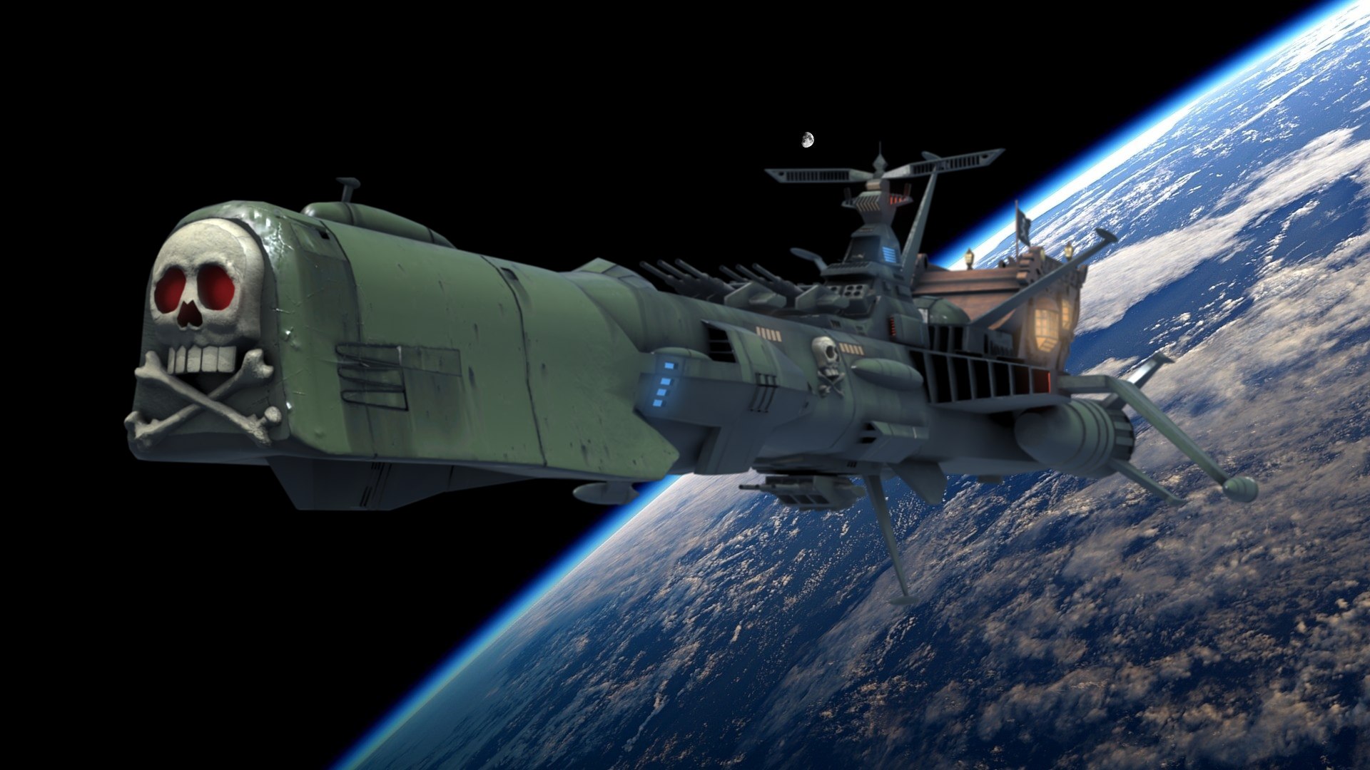 Arcadia 1984 Spaceship Of Captain Harlock 3D Model - TurboSquid 2153911