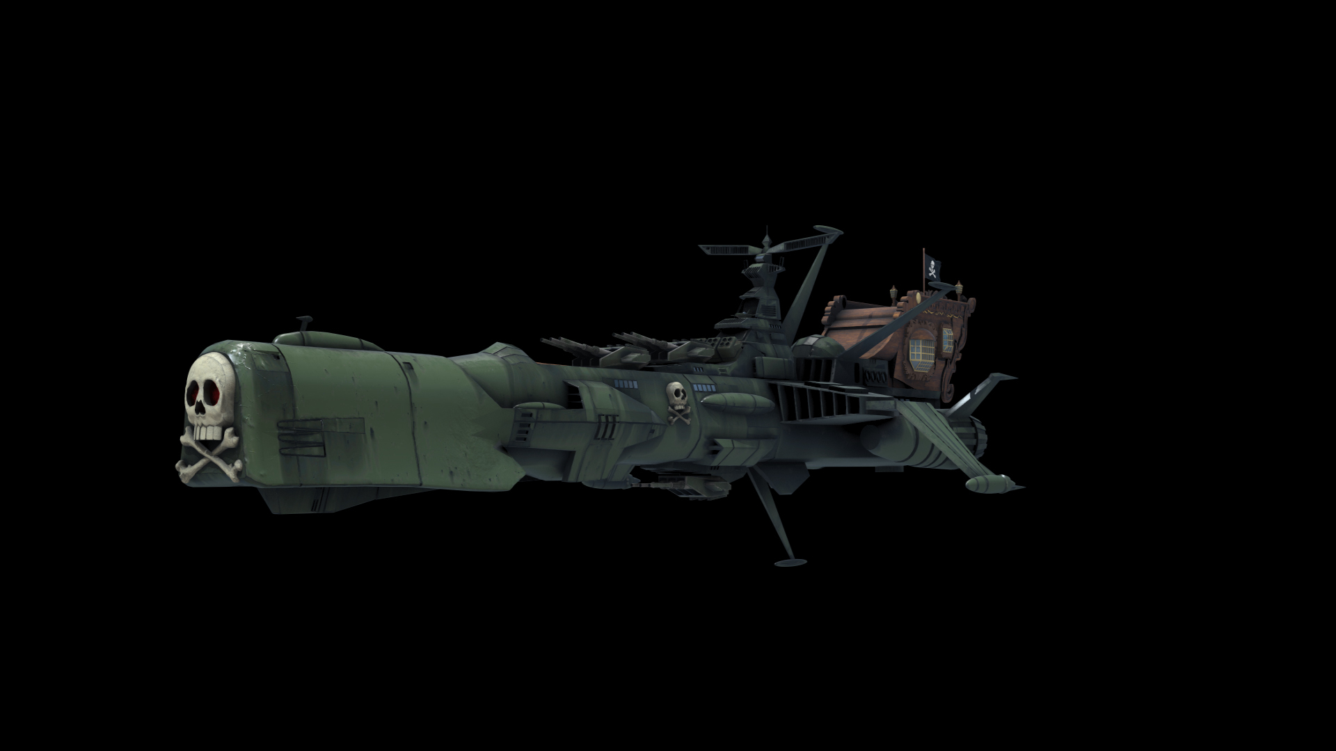 Arcadia 1984 Spaceship Of Captain Harlock 3D Model - TurboSquid 2153911