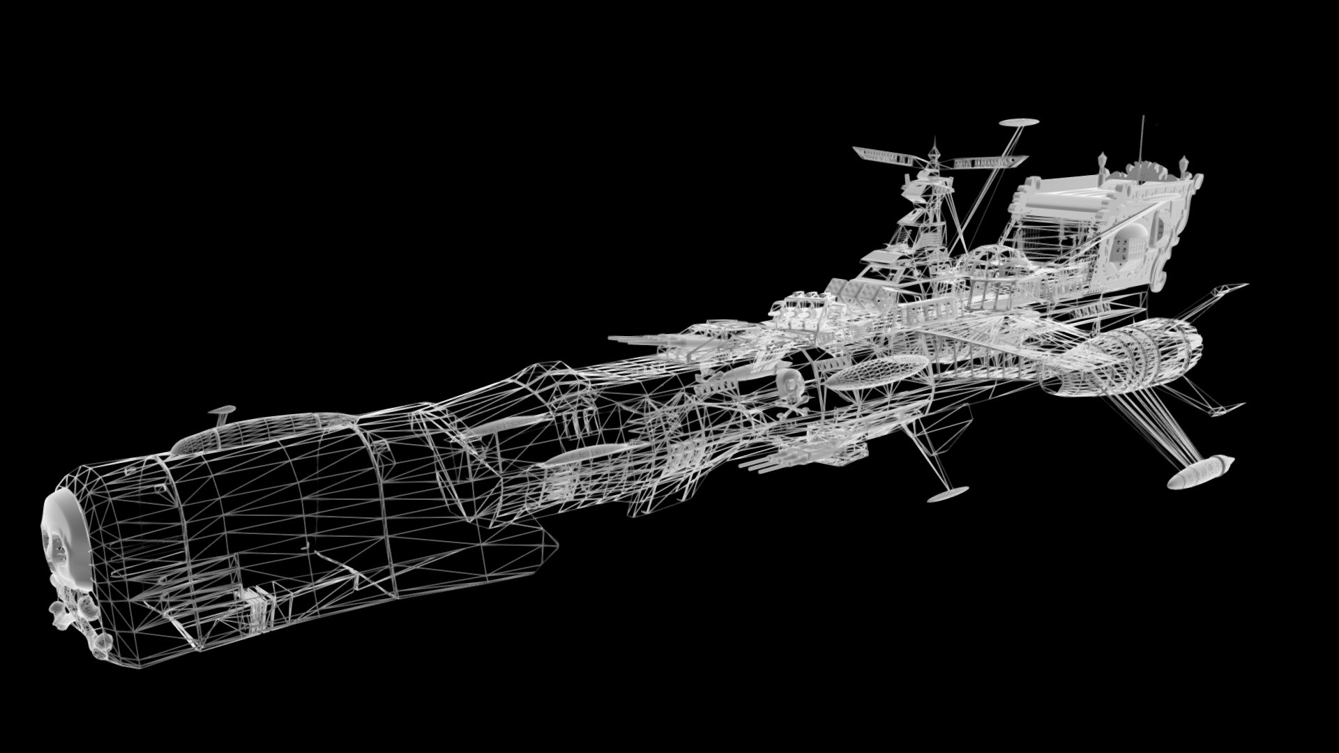 Arcadia 1984 Spaceship Of Captain Harlock 3D Model - TurboSquid 2153911