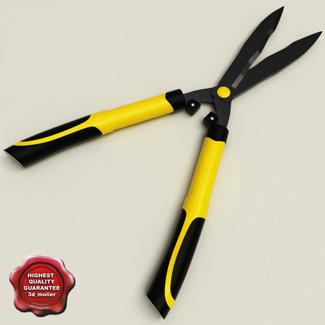 3d model garden scissors
