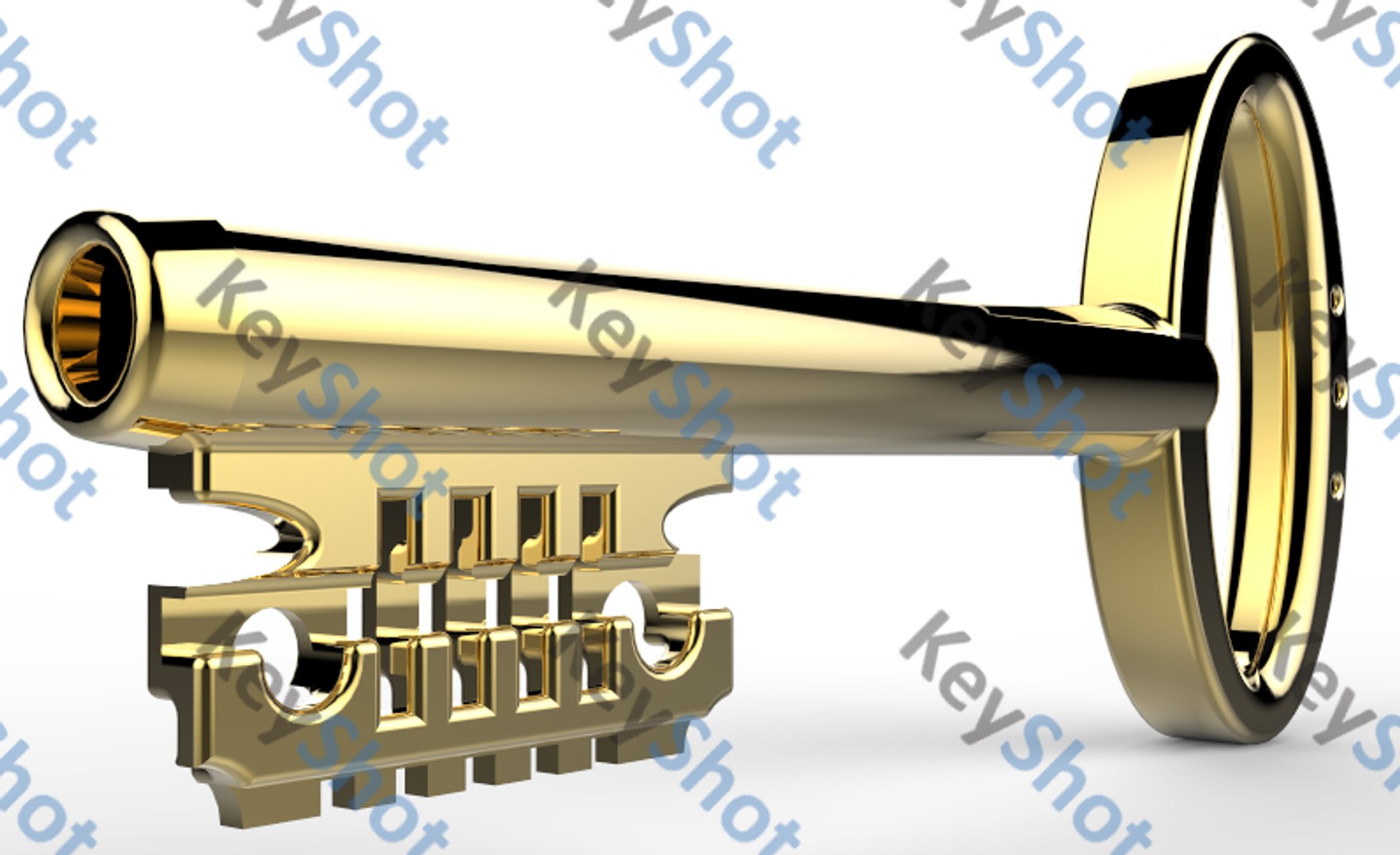 Golden Key 3d Model