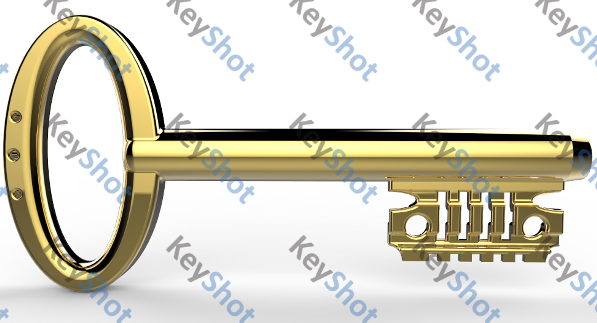 Golden Key 3d Model