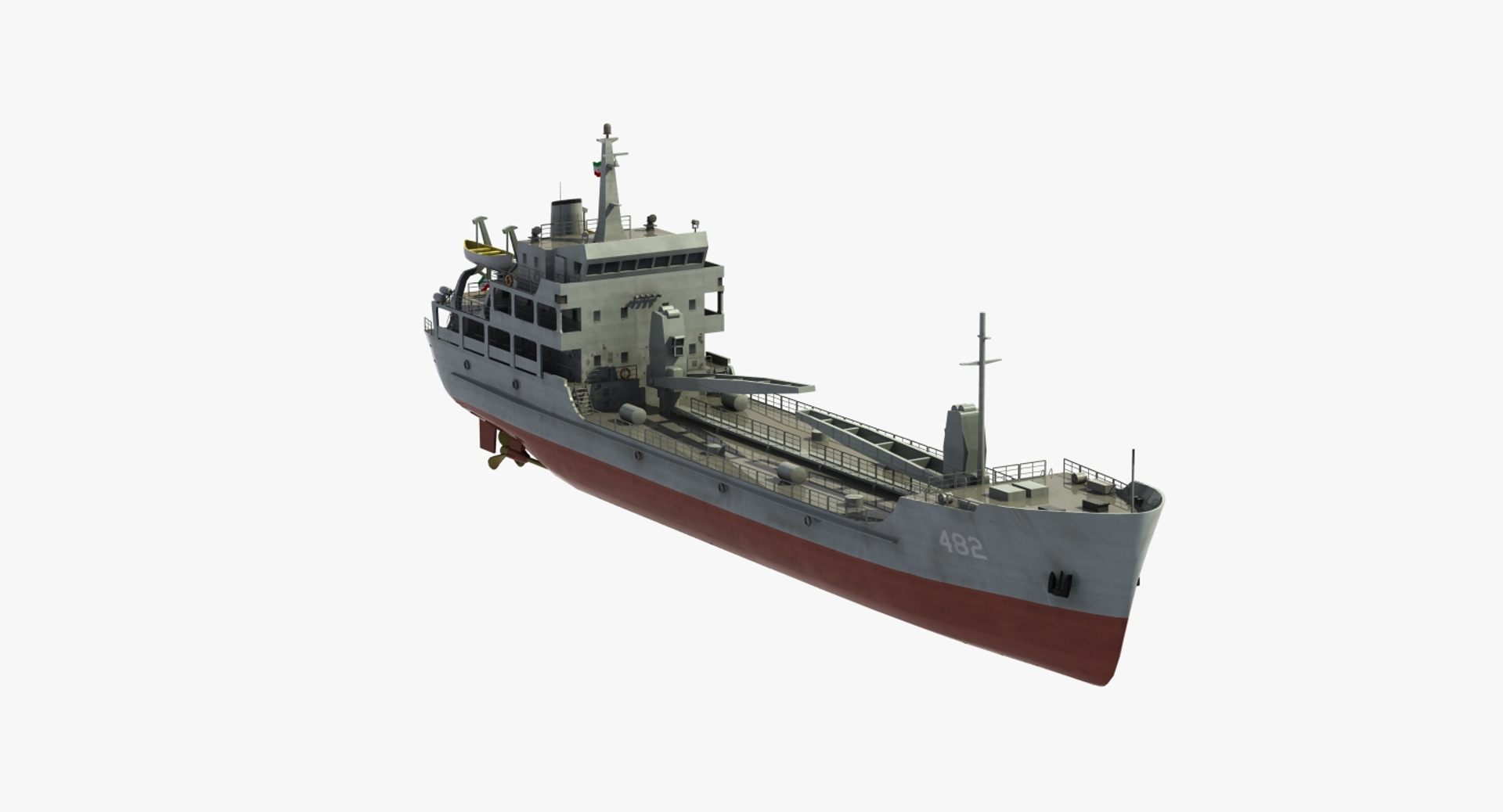 Delvar Class Freighter 3D Model - TurboSquid 1300991