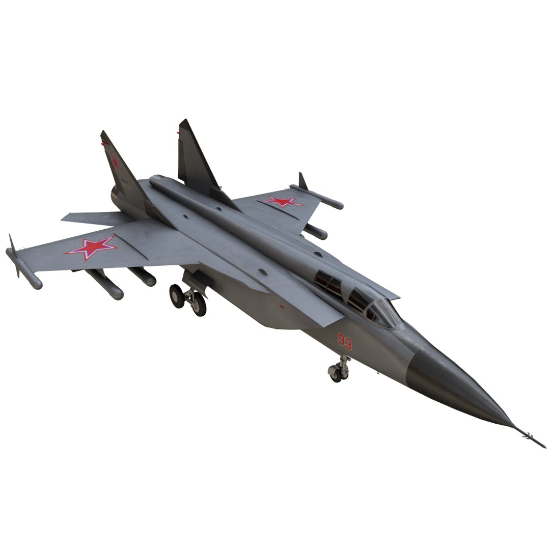 3D Mikoyan Mig-31 Foxhound Model - TurboSquid 1193775