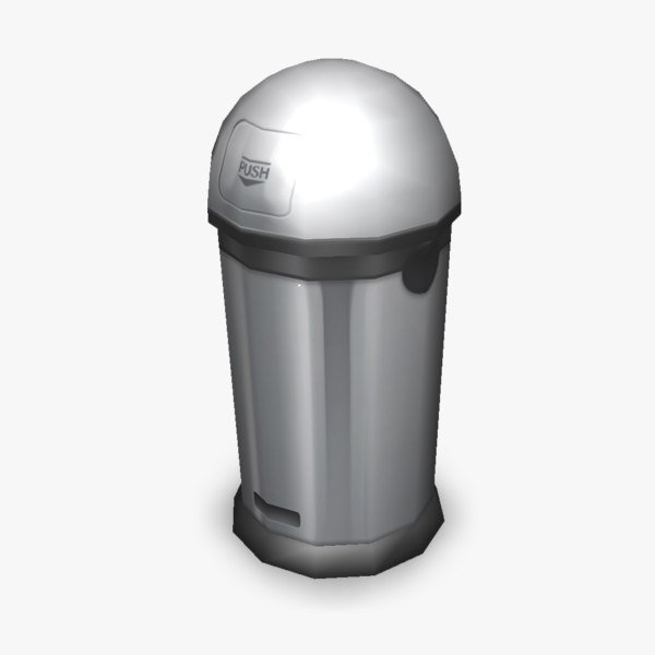 maya garbage bin 3dgm
