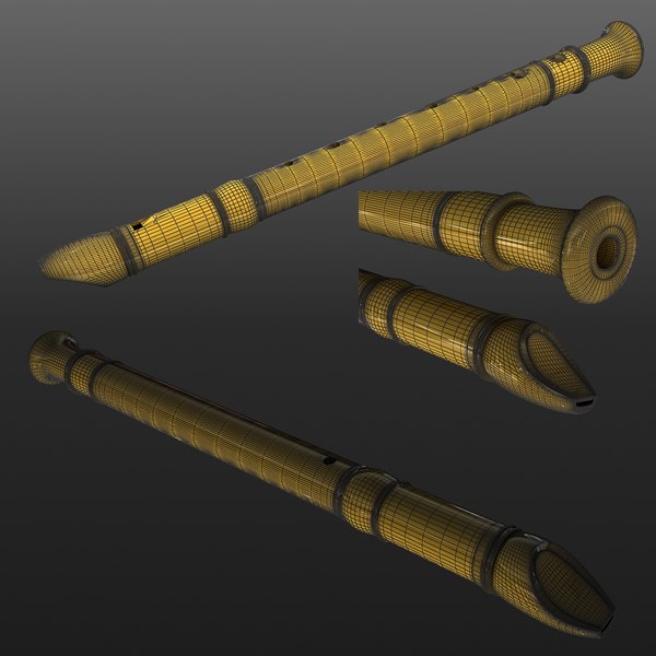 3d model flute