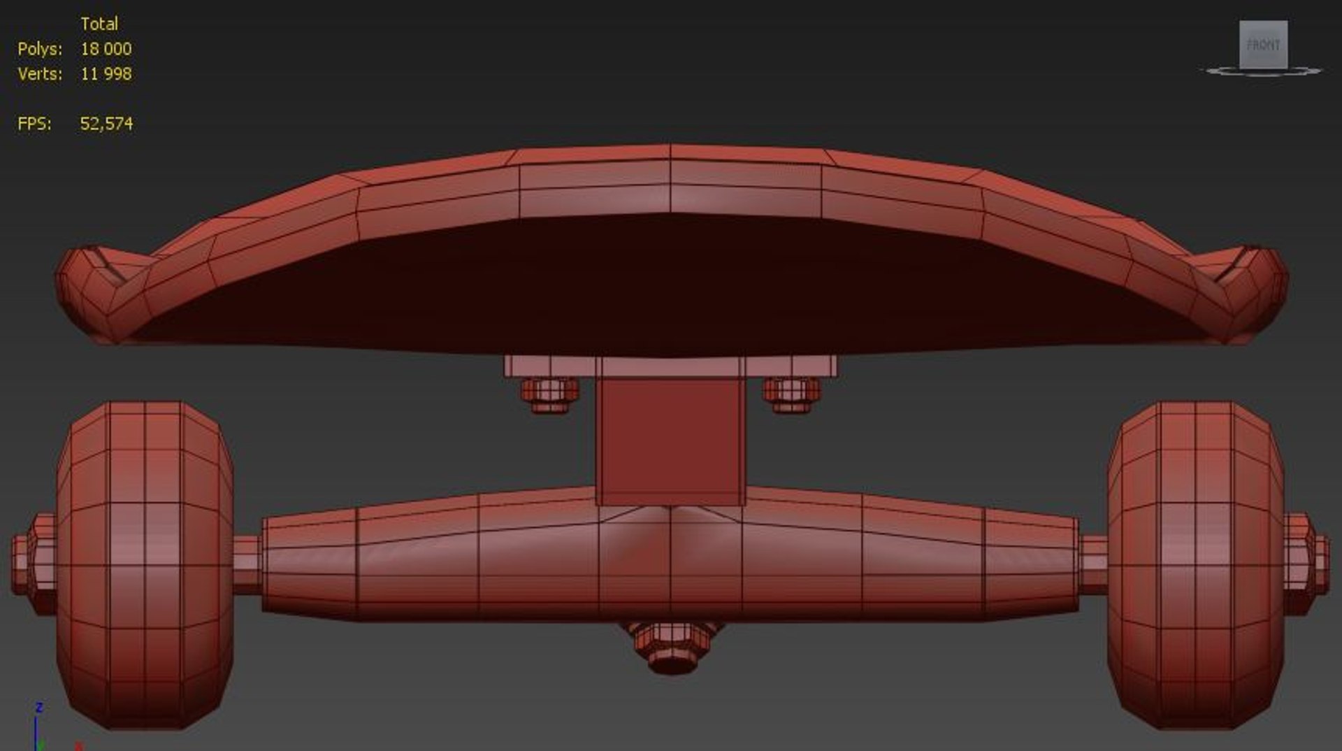 3d Model Of Skateboard