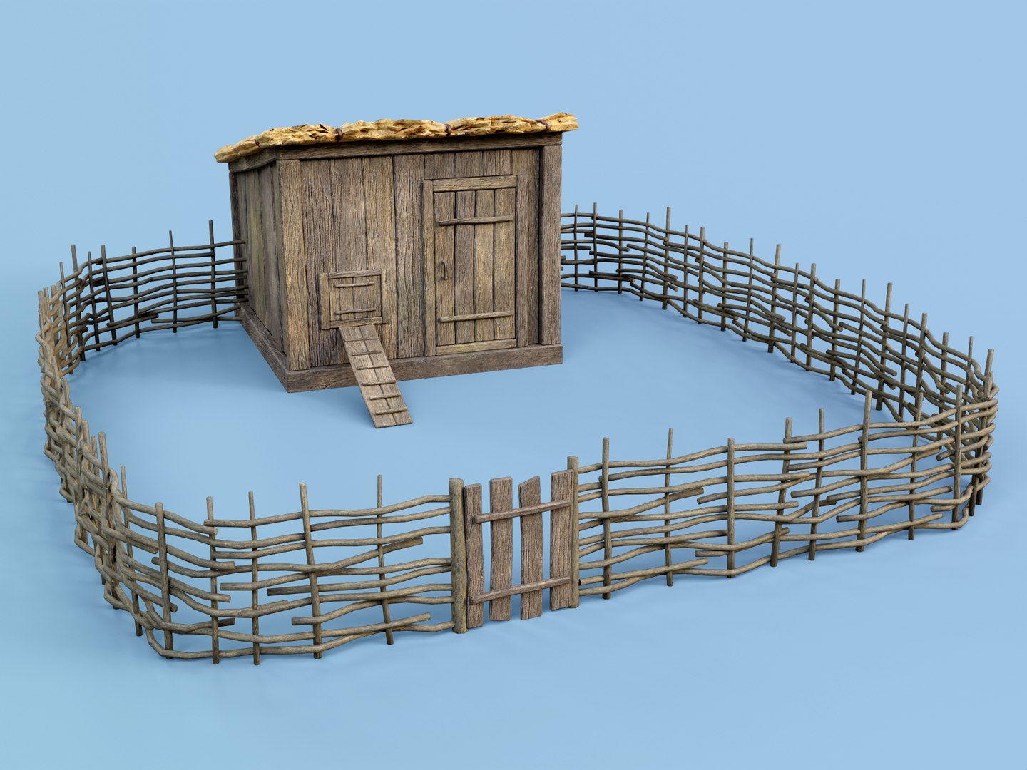 3D Model Chicken Coop - TurboSquid 2074525