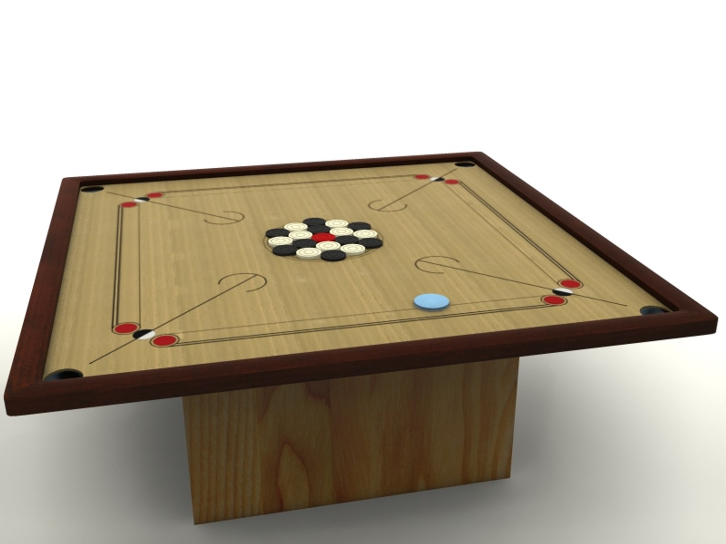 carrom karrom pocket 3d model