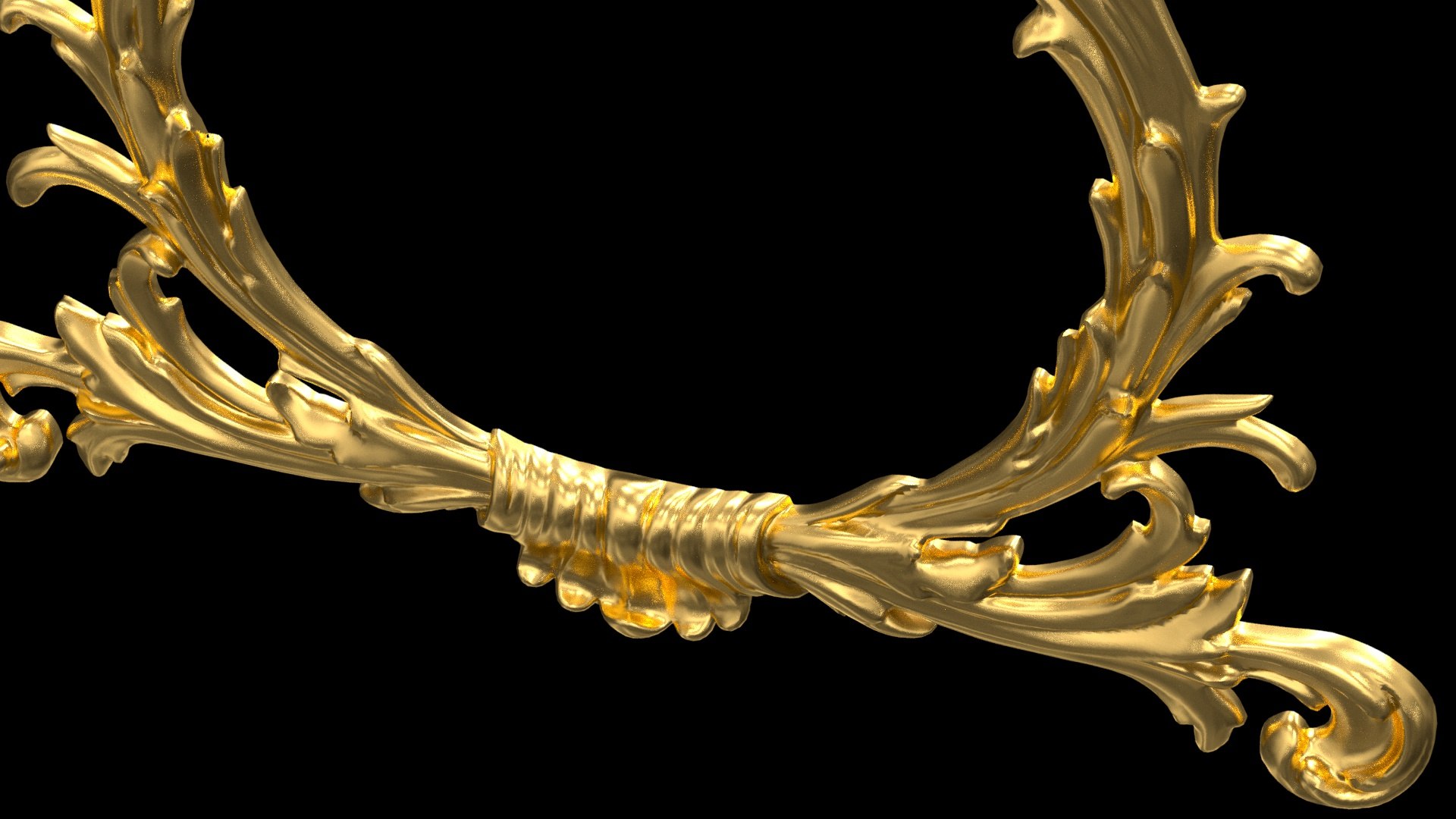 Plaster Decorative Bow DS357 3D Model - TurboSquid 2385000