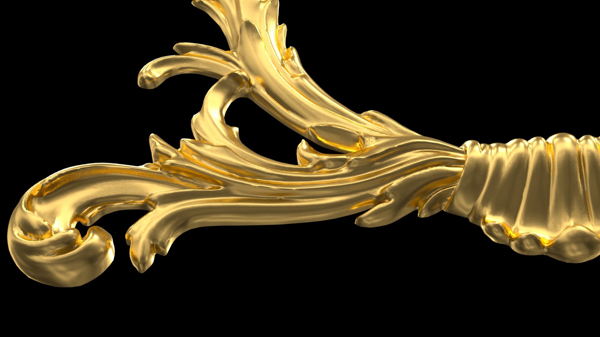 Plaster Decorative Bow DS357 3D Model - TurboSquid 2385000